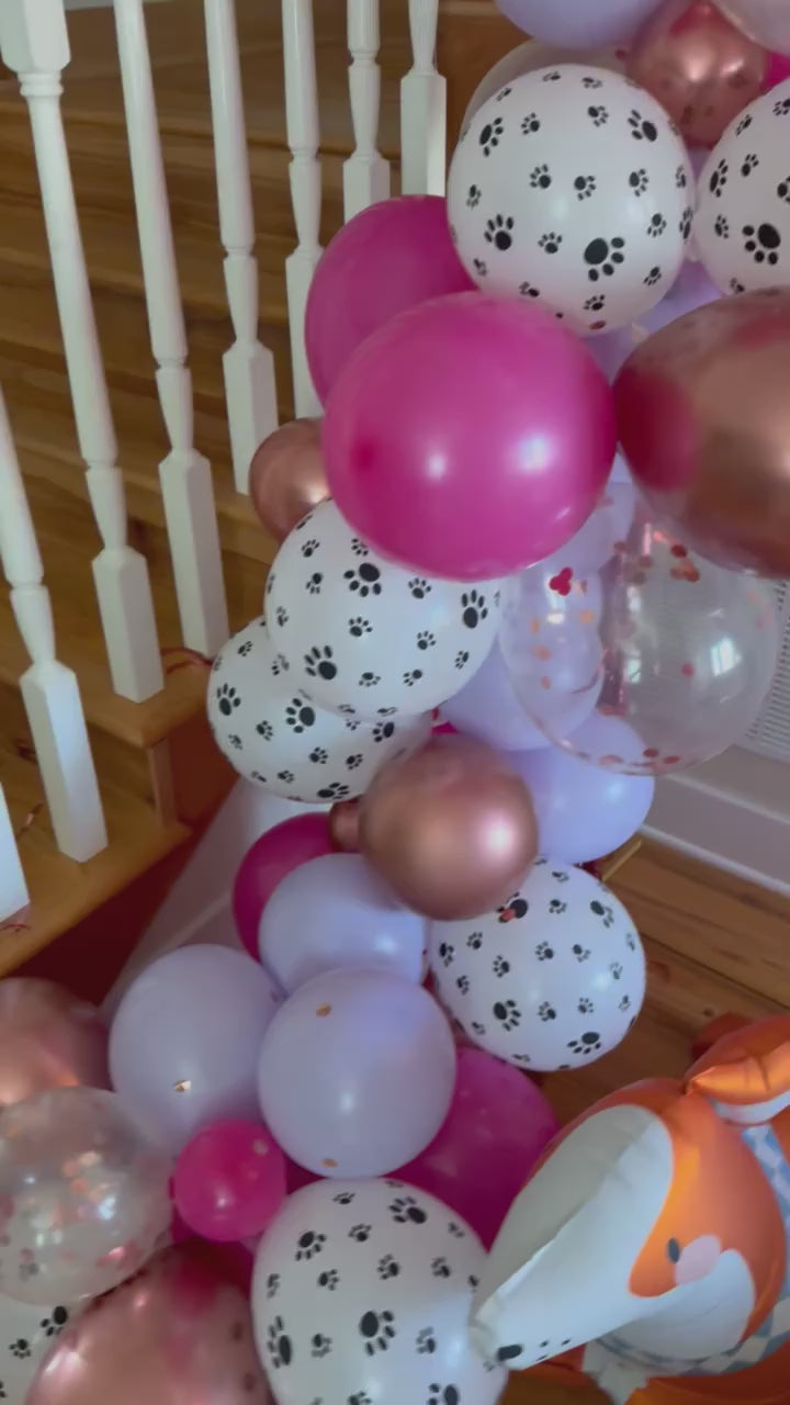 Pink Puppy Balloon Garland Kit– Dog Birthday Party Decor | Ellie’s ...