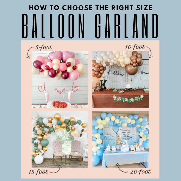 How to Choose the Right Size Balloon Garland for Your Space – Ellie's ...
