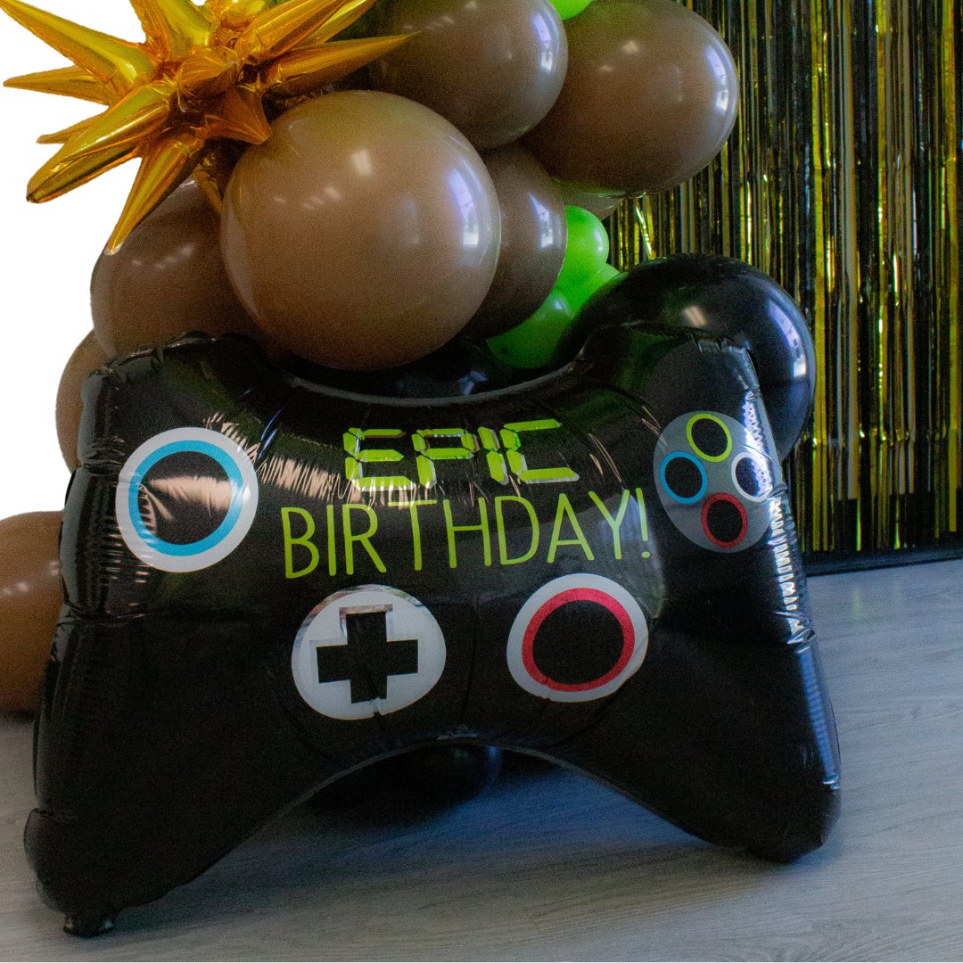 Giant Video Game Controller Birthday Balloon from Ellie's Party Supply