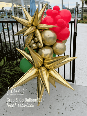 Gold Starburst Cluster Balloon – 40" Foil | Ellie’s Party Supply ...