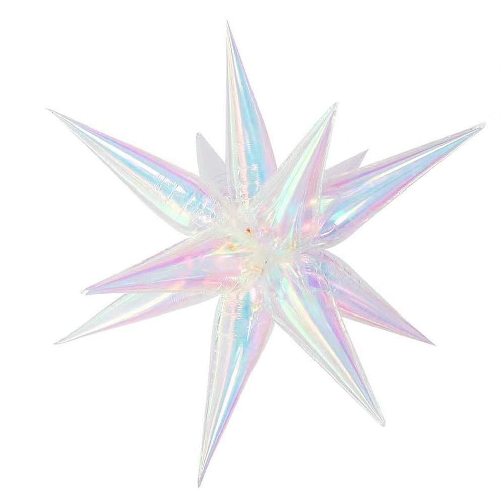 Iridescent Starburst Cluster Balloon – 26" or 40" | Ellie’s Party Supp ...