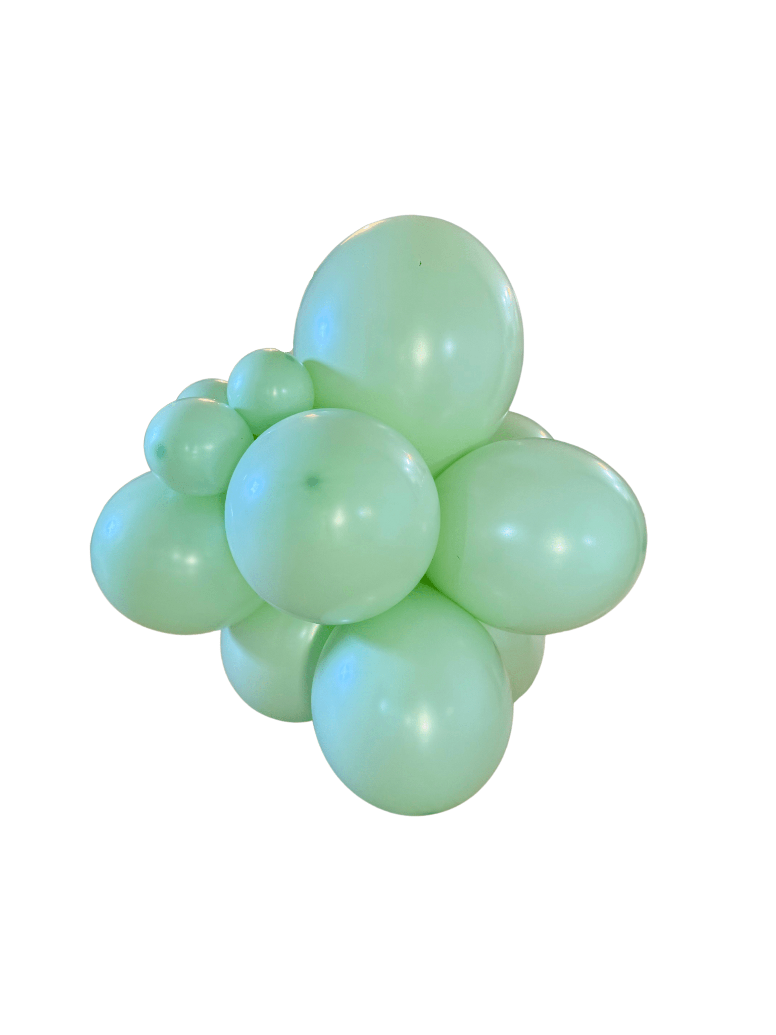 Premium Pastel Green Latex Balloon Cluster (5", 11”, and 17”) from ...