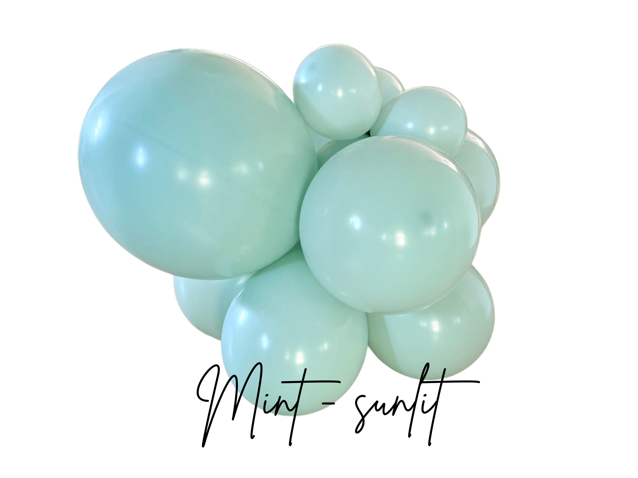 Premium Sea Glass Latex Balloon Cluster (5", 11”, and 17) from Ellie's ...