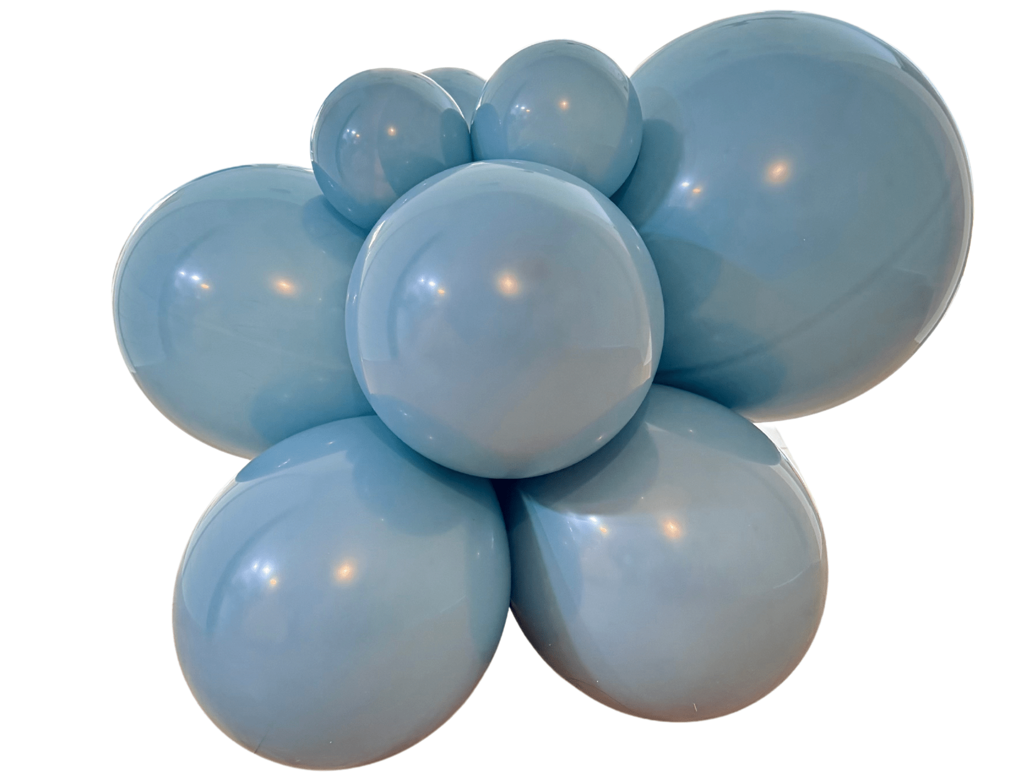 Premium Slate Blue Latex Balloon Cluster (5", 11” and 17”) from Ellie's ...