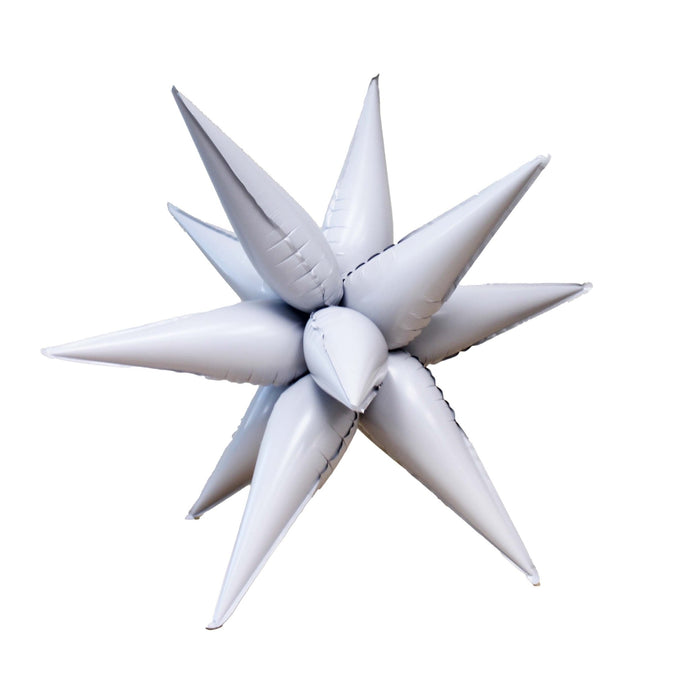 White Starburst Cluster Balloon – Ellie's Party Supply
