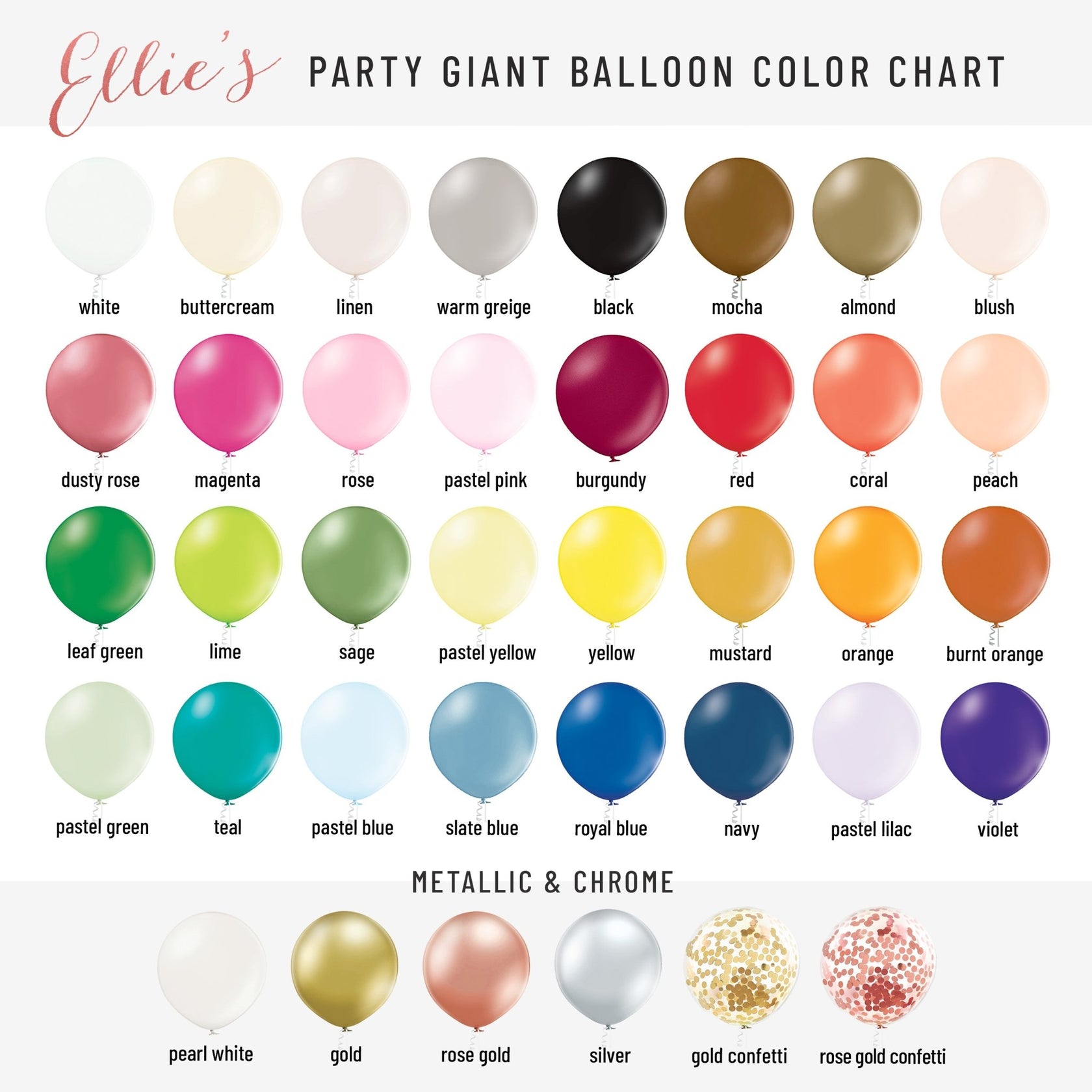 3-Foot Giant Balloons from Ellies Party Supply – Ellie's Party Supply