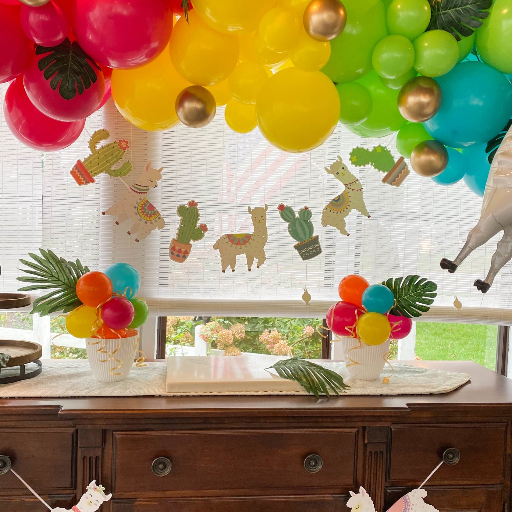 Tropical Fiesta Garland Balloon Kit from Ellie's Party Supply