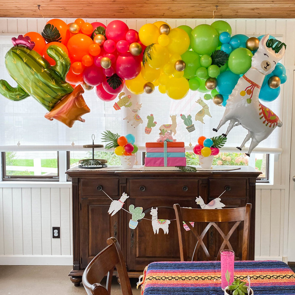 Tropical Fiesta Garland Balloon Kit from Ellie's Party Supply