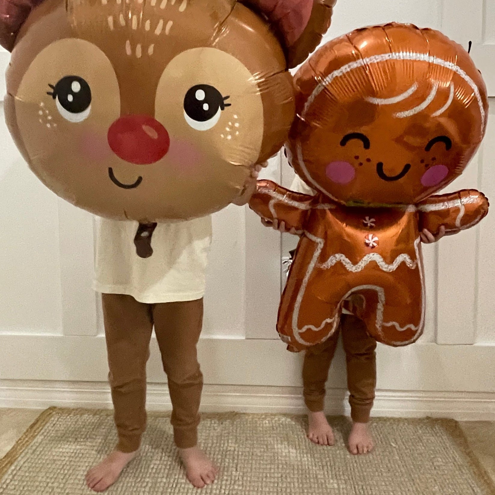 Giant Cute Gingerbread Man Christmas Balloon from Ellie's Party Supply
