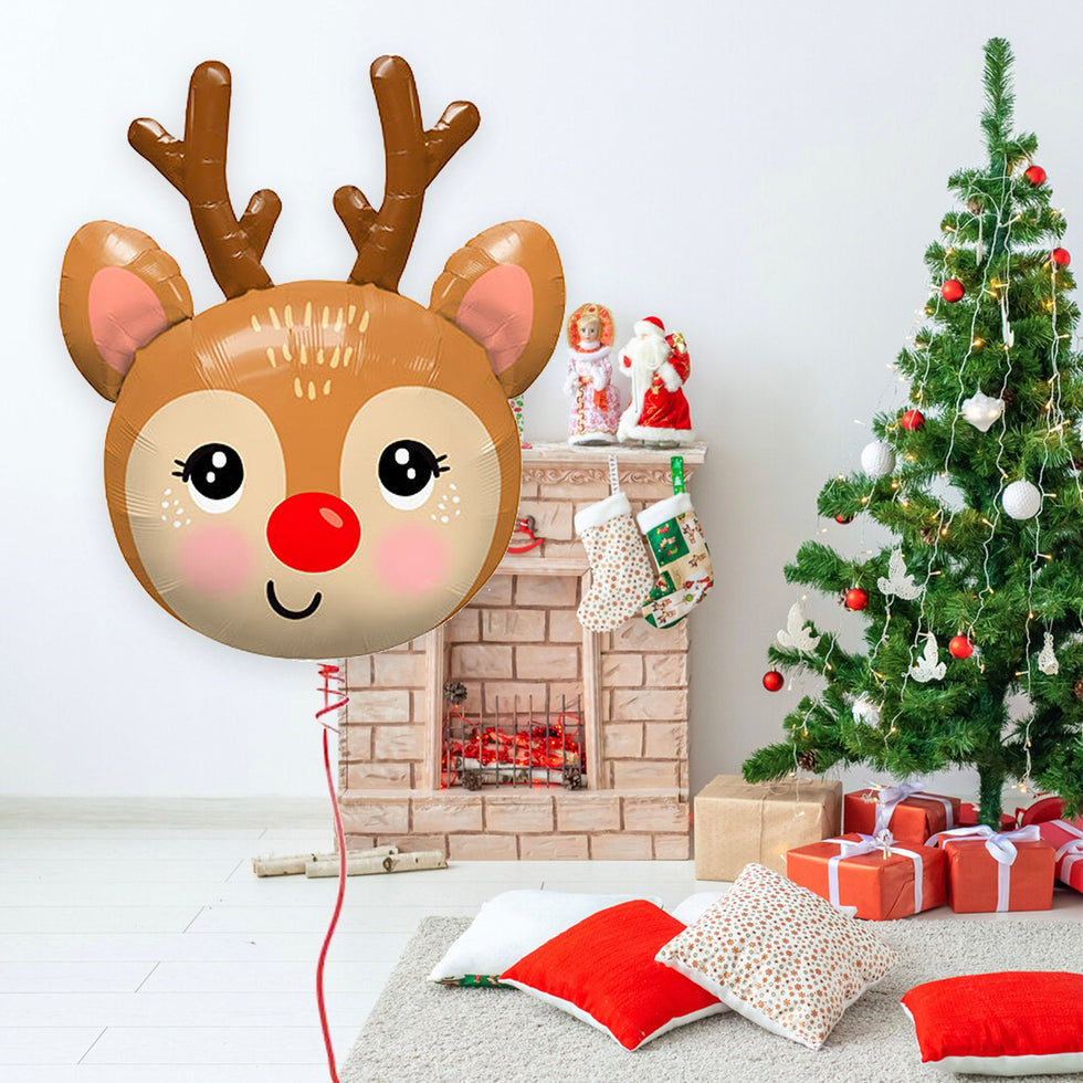 Rudolph Balloon | Christmas Decor – Ellie's Party Supply