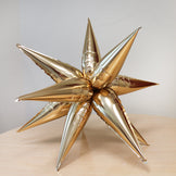 Gold Starburst Cluster Balloon (40 Inches) from Ellie's Party Supply