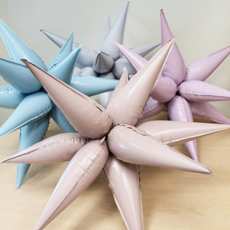 Pastel Blue Starburst Cluster Balloon (26 In.) from Ellie's Party Supply