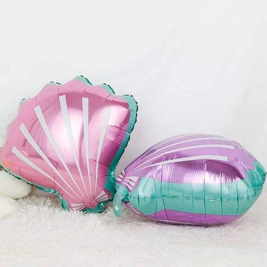 Pink & Purple Seashell Mylar Balloons (19 in) from Ellie's Party Supply