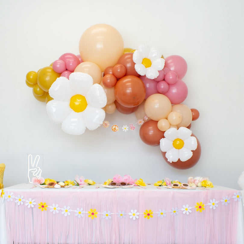 Spring Daisy Flower Felt Banner (6.5 Ft) from Ellie's Party Supply